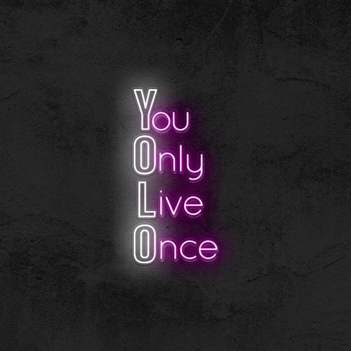 YOLO Neon Sign