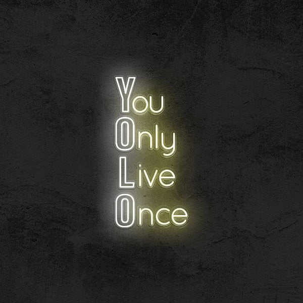 YOLO Neon Sign